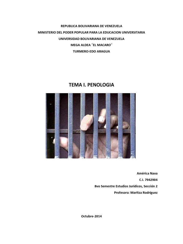 Introducción a la Penología | PDF | Criminología | Justicia penal