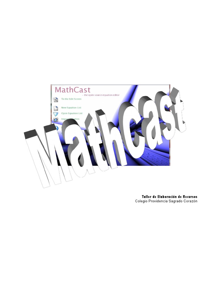 Manual MathCast para Secundaria | PDF | Raíz cuadrada | Comillas