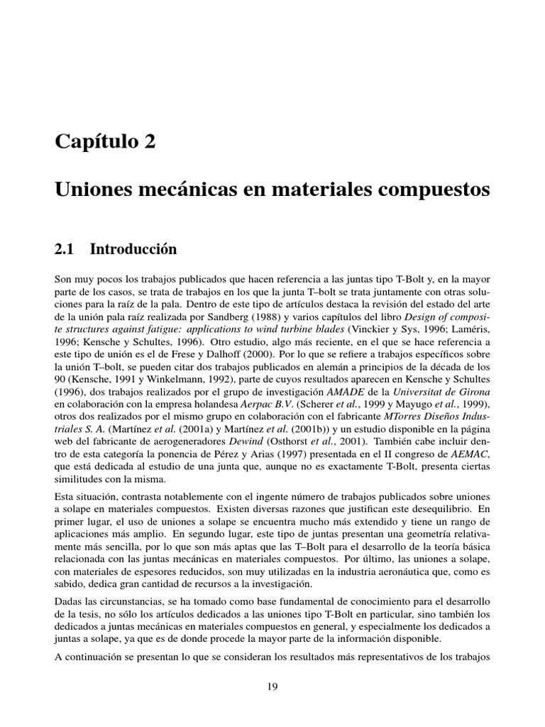 Uniones Mecanicas en Materiales Compuestos PDF | PDF | Mecánica de ...