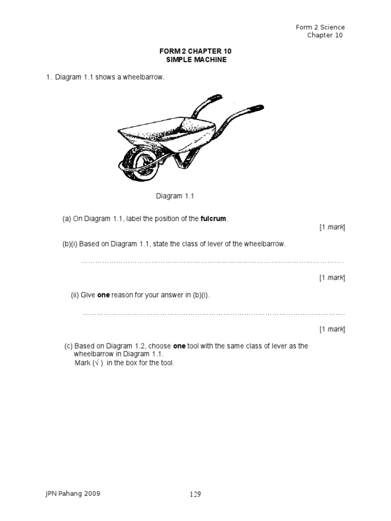 Form 2 Chapter 10 | PDF | Machines | Kinematics