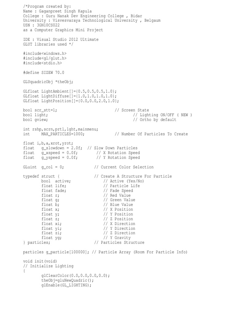 CG Mini Project - Model of A Rocket | PDF | Areas Of Computer Science ...