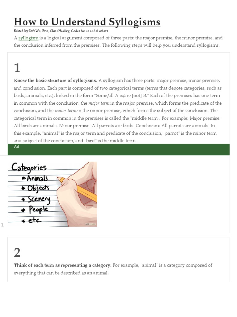 How To Understand Syllogisms | PDF | Logical Consequence | Reasoning