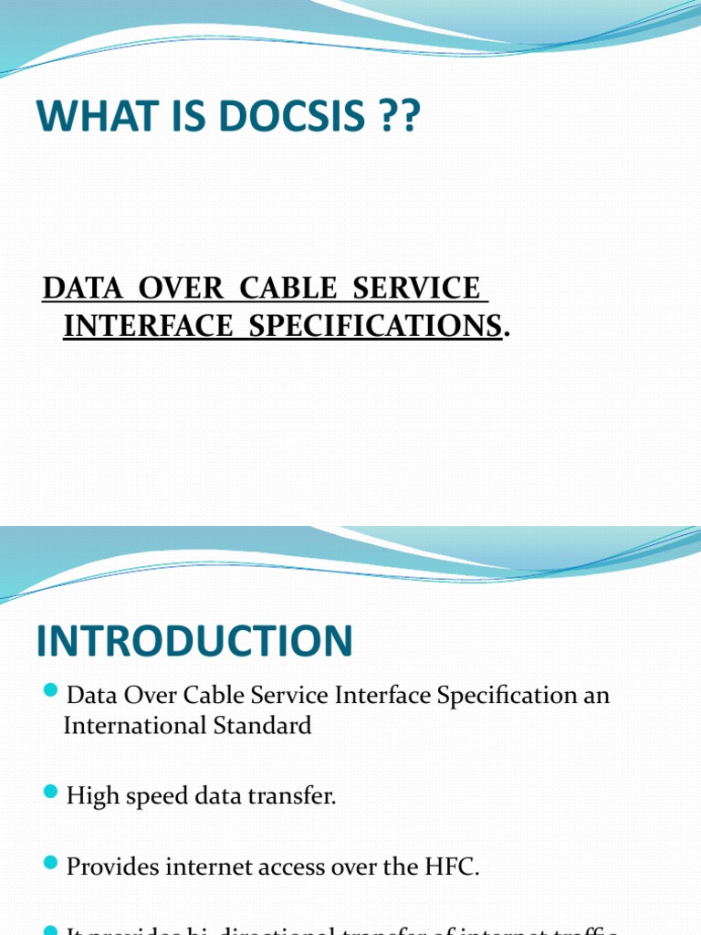 What Is Docsis ?? | PDF | Electronic Engineering | Cable Television