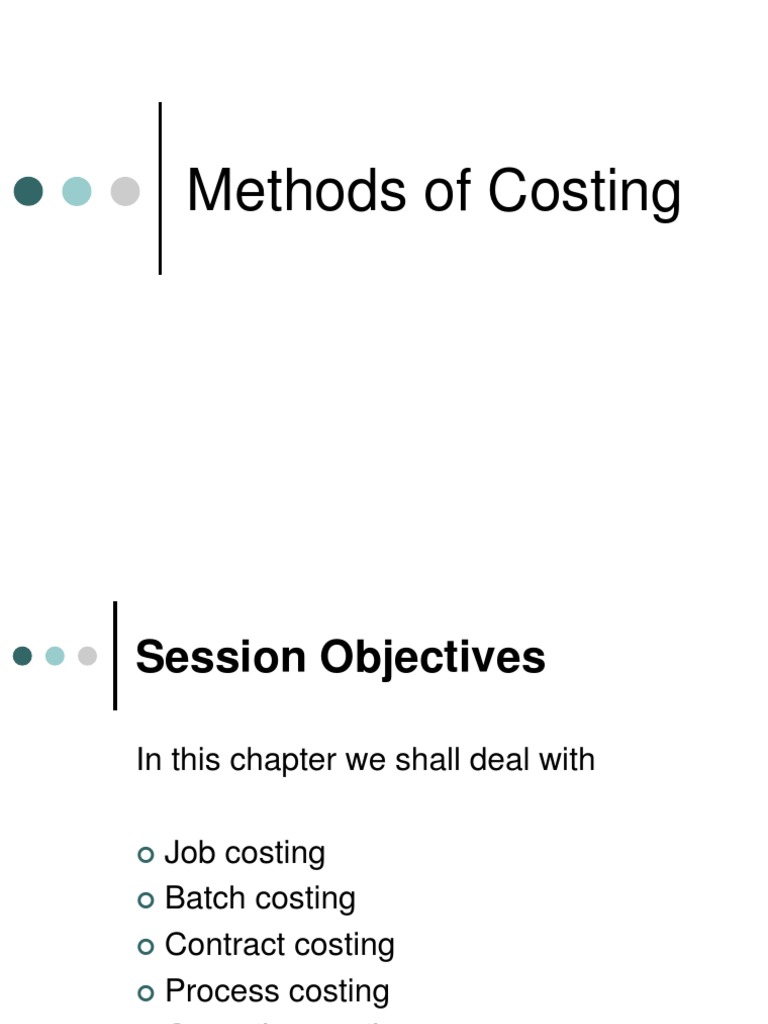 Overview of Costing Methods | PDF | Cost | Expense