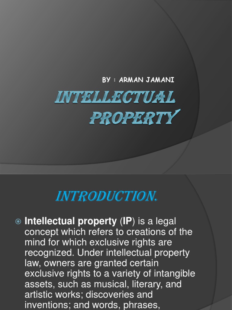Intellectual Property | PDF | Computers