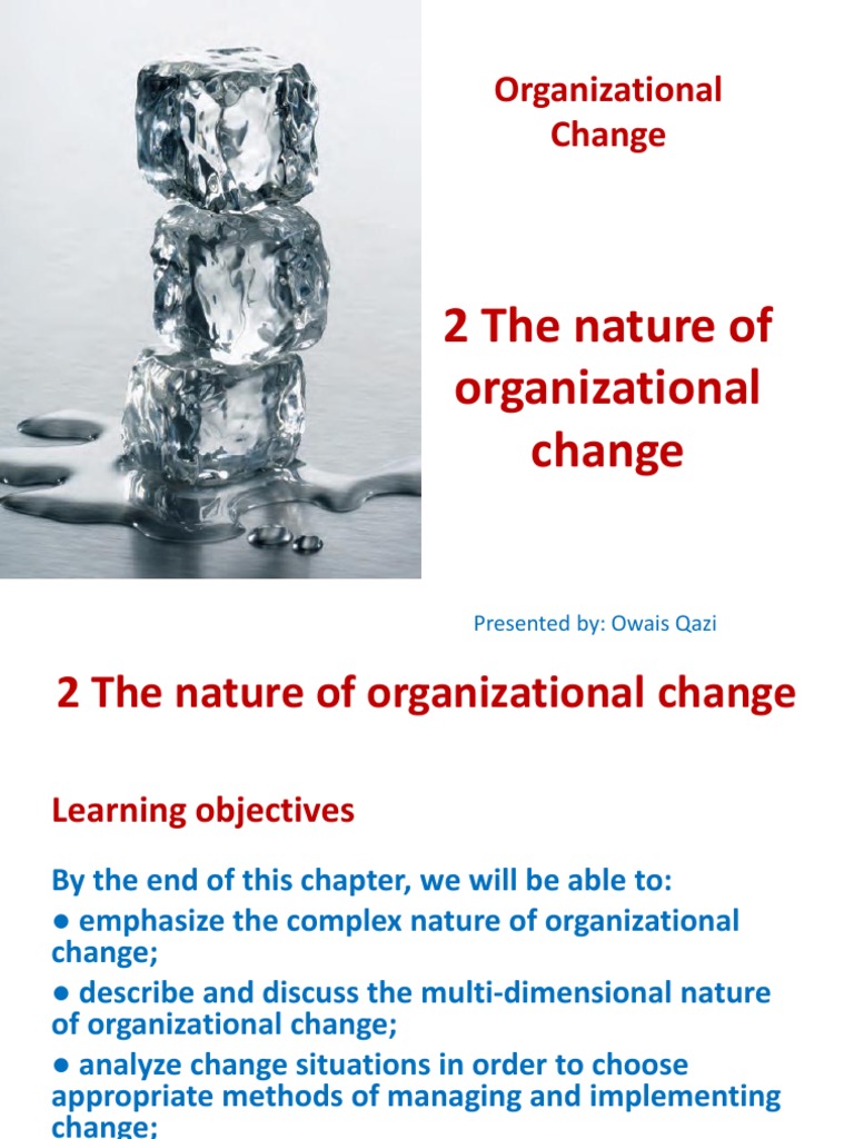 Chapter 2 - The Nature of Organizational Change | PDF | National Health ...