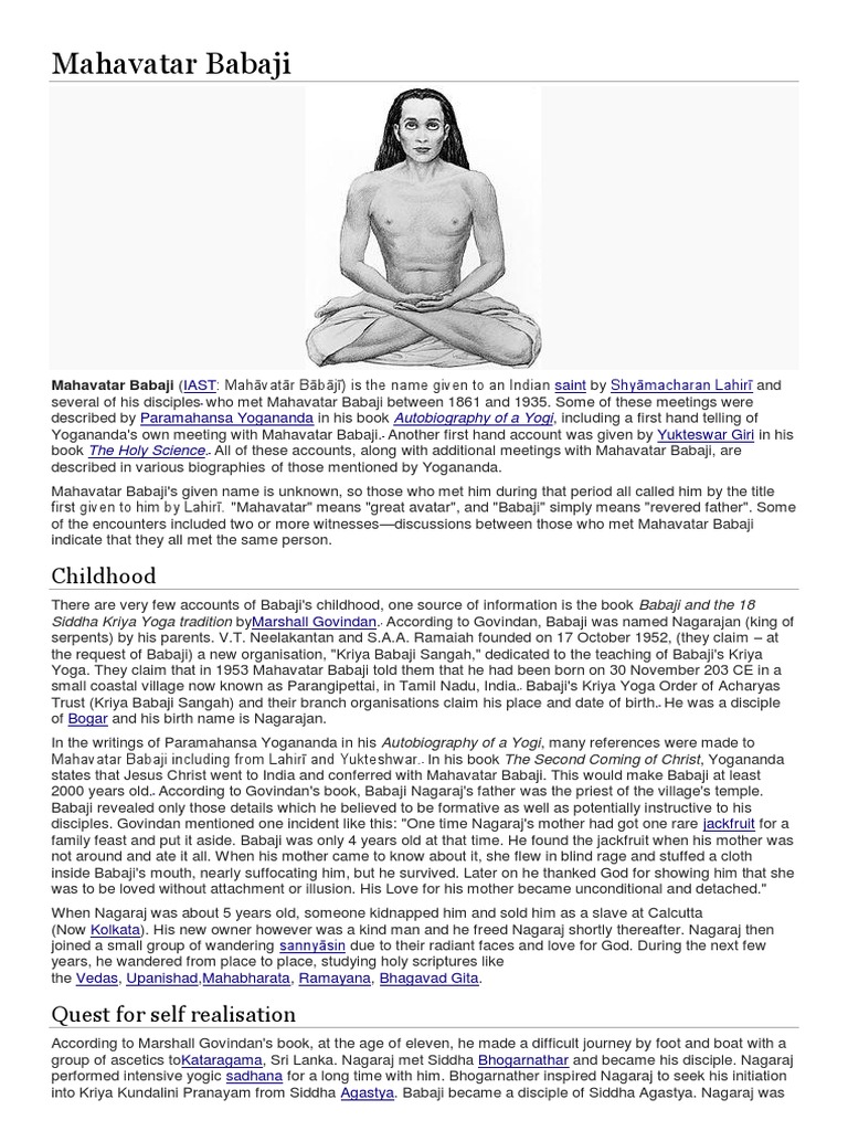Mahavatar Babaji Original Photo