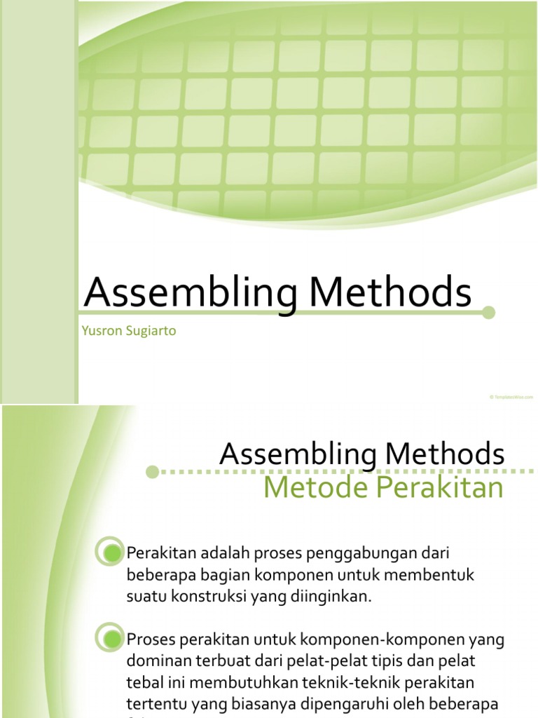 Assembling Methods PDF | PDF