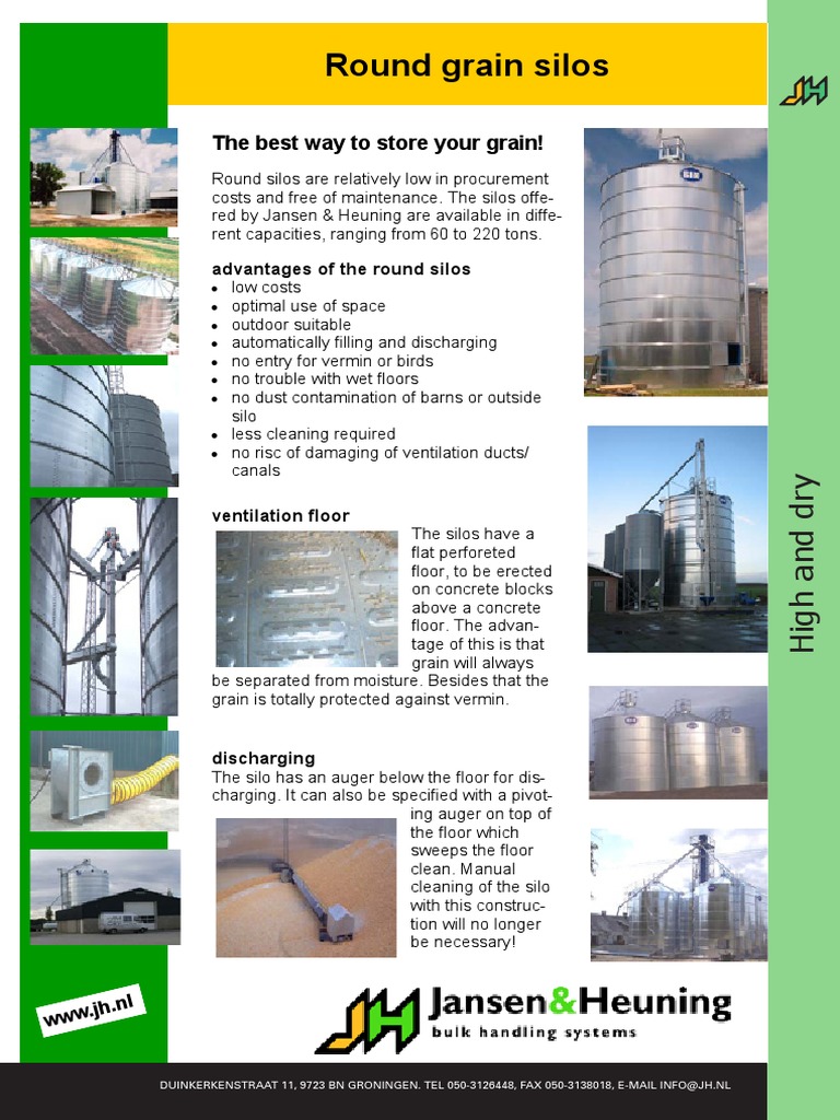 Round Grain Silos for Optimal Storage | PDF | Industries | Nature
