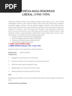 7 Kabinet Indonesia Pada Masa Demokrasi Liberal | PDF
