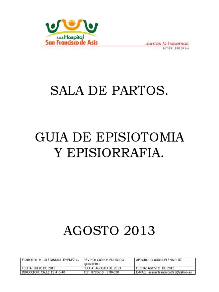 Guia de Episiotomia y Episiorrafia 2013 PDF | PDF | Parto | Medicina