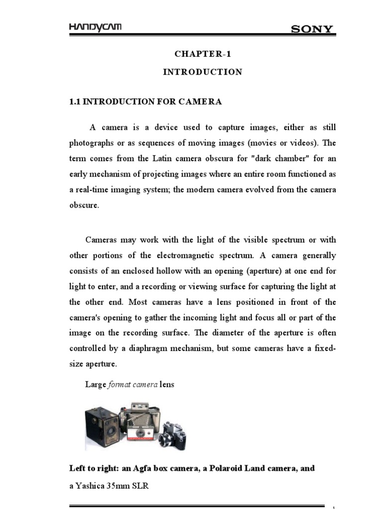 Camera Project | PDF | Camera | Digital Single Lens Reflex Camera