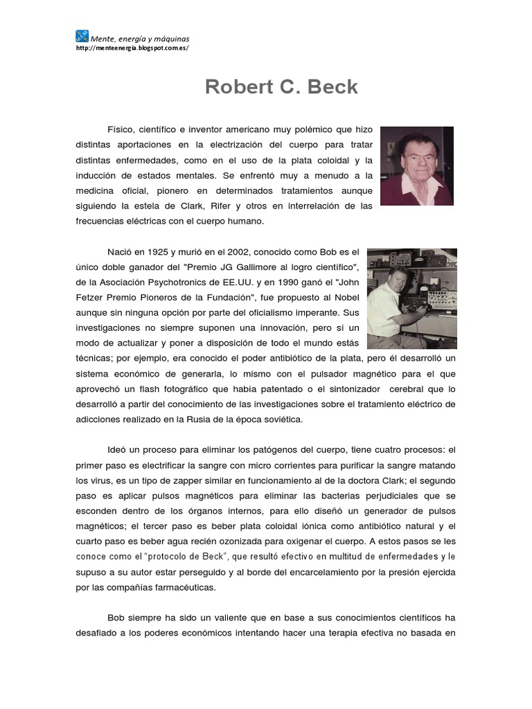 Robert C. Beck PDF | PDF | Antibióticos | Cerebro