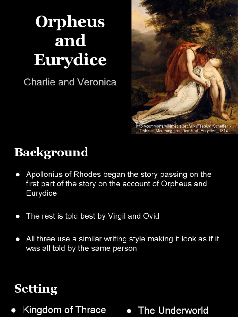 Orpheus and Eurydice Myth Summary | PDF | Orpheus | Hades