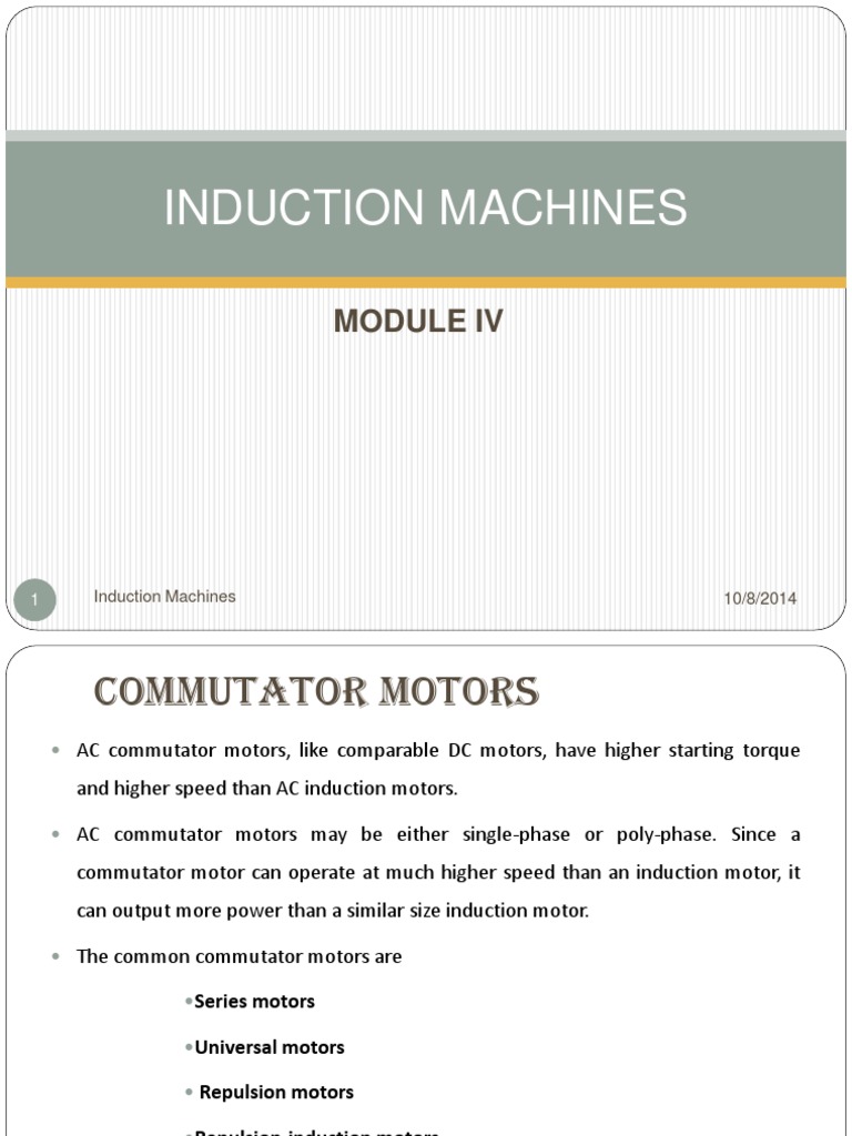 Induction Machines | PDF | Alternating Current | Electric Motor