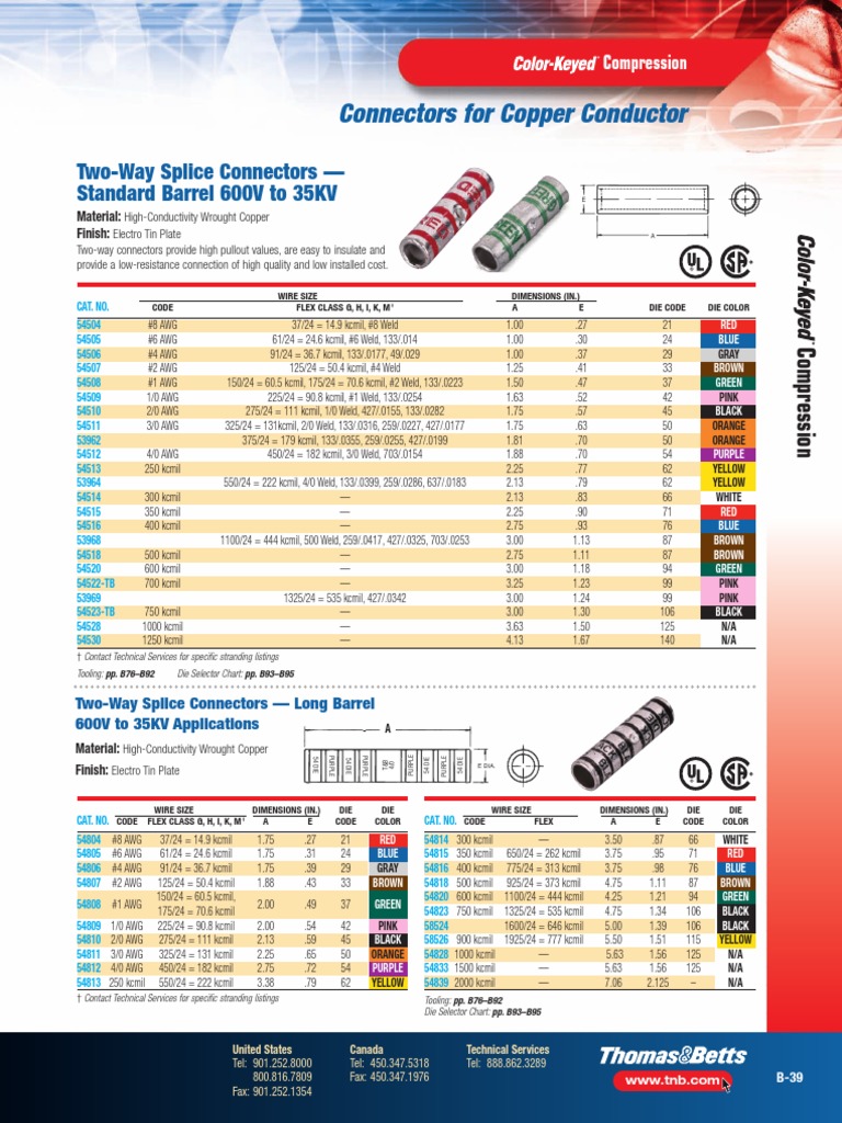 Copper Conductor Connectors Guide | PDF
