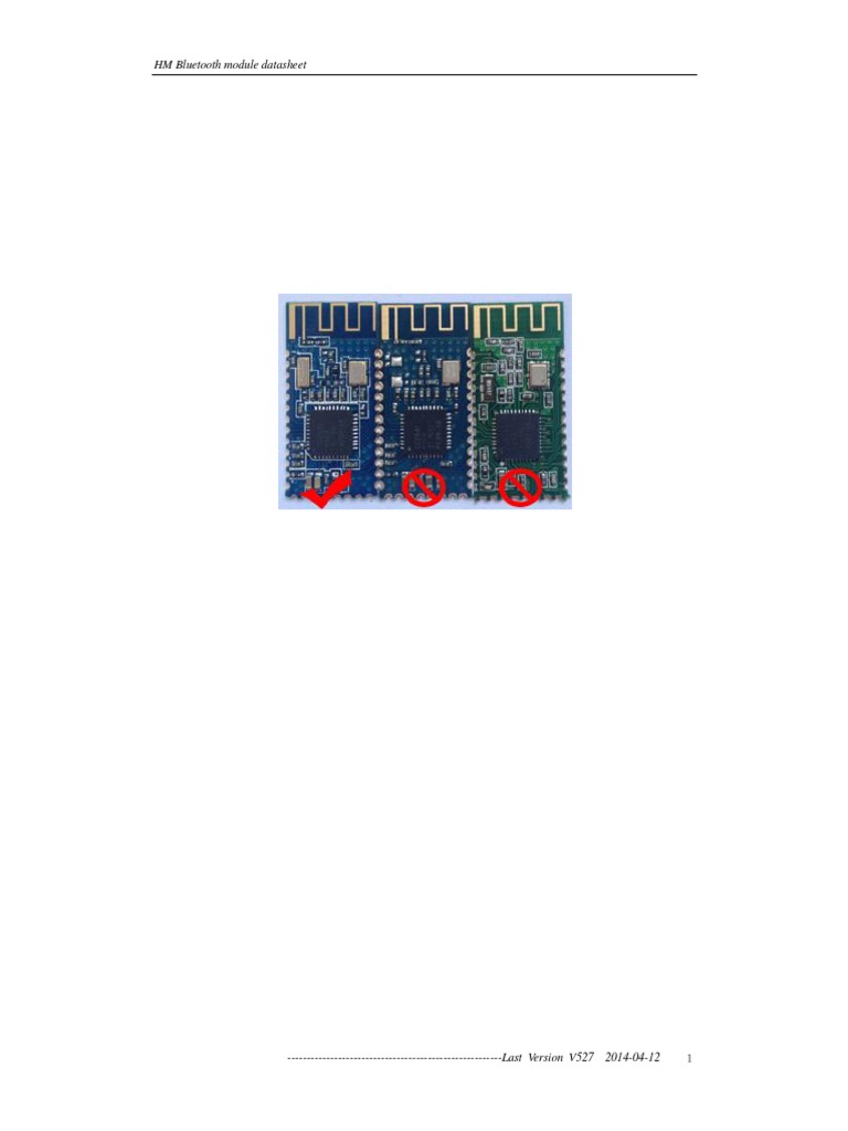 HM-10 Bluetooth 4.0 BLE Module | PDF | Bluetooth | Parameter (Computer Programming)