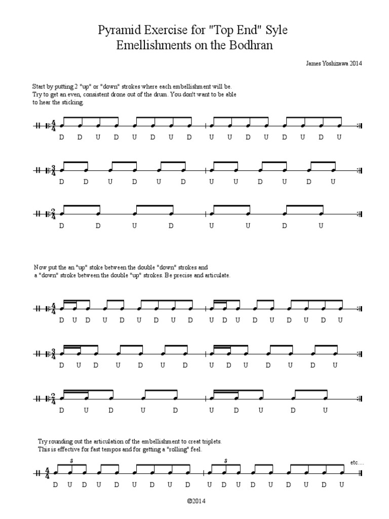 Pyramid Bodhran Exercise | PDF