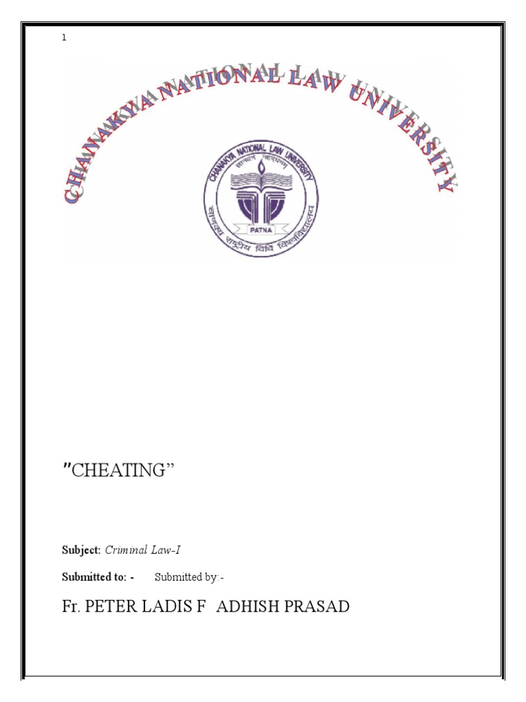 Ipc Adhish Cheating | PDF | Dishonesty | Deception