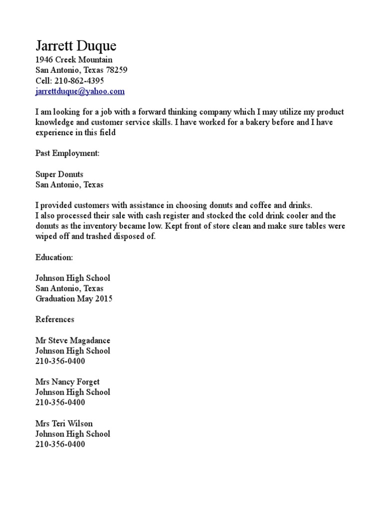 Resume Rough Draft | PDF