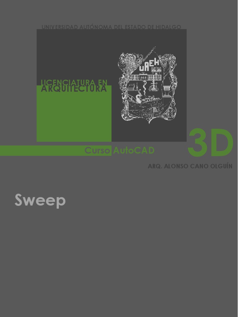 AutoCAD 3D Sweep | PDF | Métodos y materiales de enseñanza