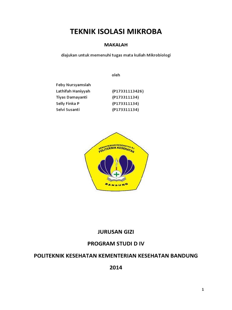 Teknik Isolasi Mikroba dalam Mikrobiologi | PDF