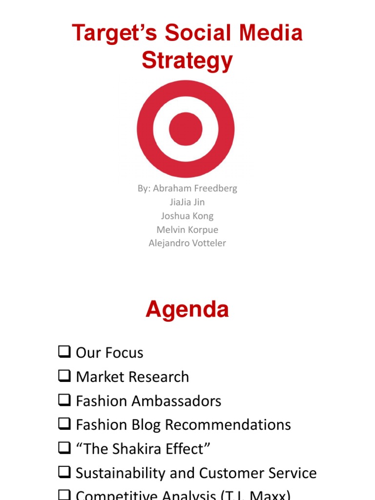 Target's Social Media Strategy Presentation | PDF | Target Corporation ...