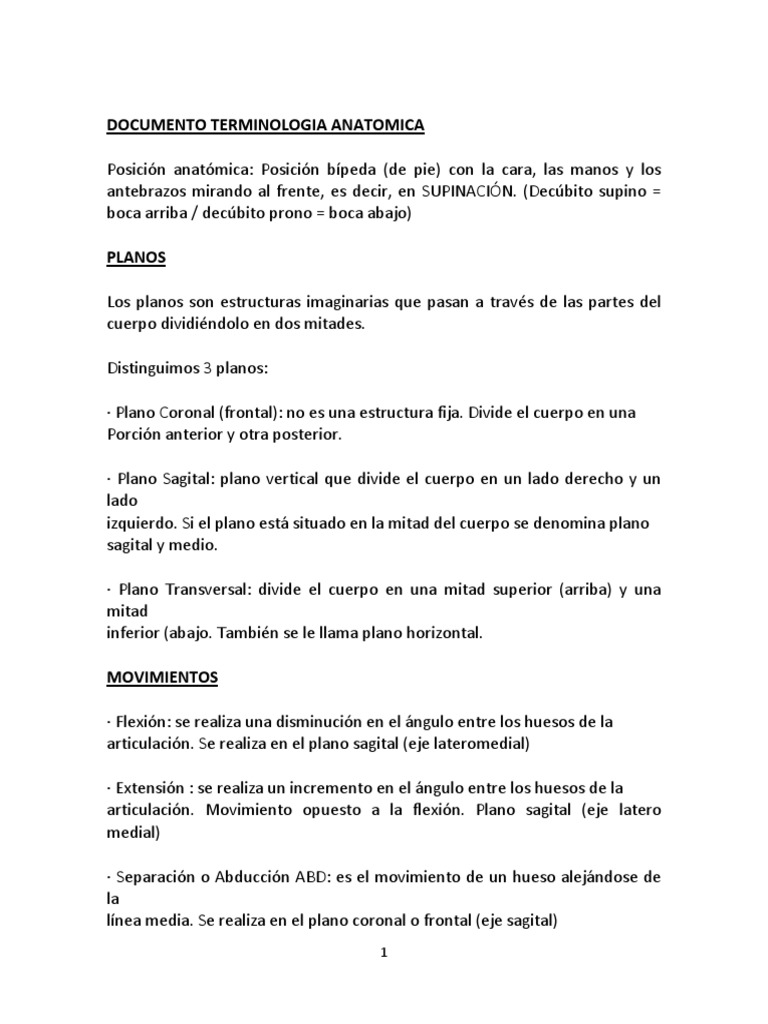 Terminologia Anatomica | PDF | Términos anatómicos de ubicación | Mano