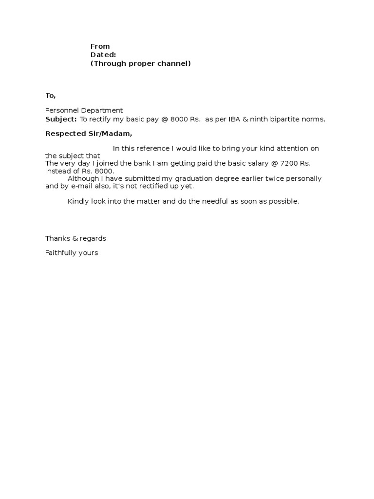 Basic Revision Request Letter | PDF
