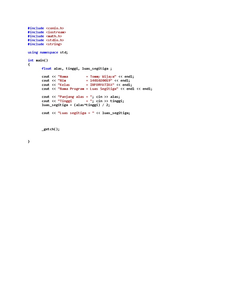 #Include #Include #Include #Include #Include Using Namespace Int Float | PDF | Teaching Methods ...
