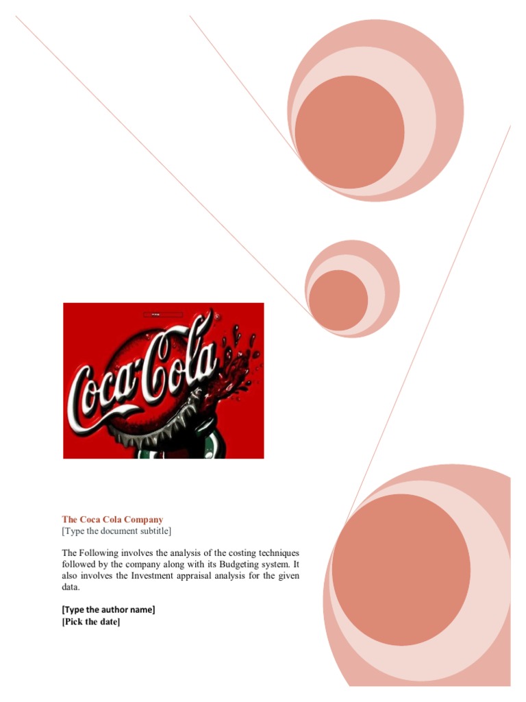 Coca Cola | PDF | Coca Cola | Present Value