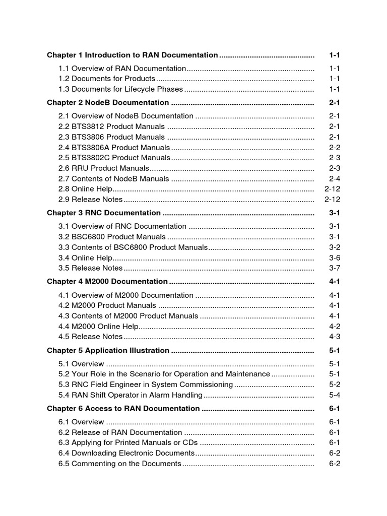 UMTS Radio Access Network Documentation Guide | PDF | Computer Network ...