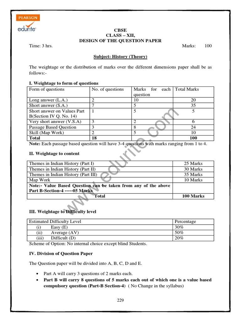 Class 12 Cbse History Sample Paper 2012-13 | PDF | Bhakti | Religion ...