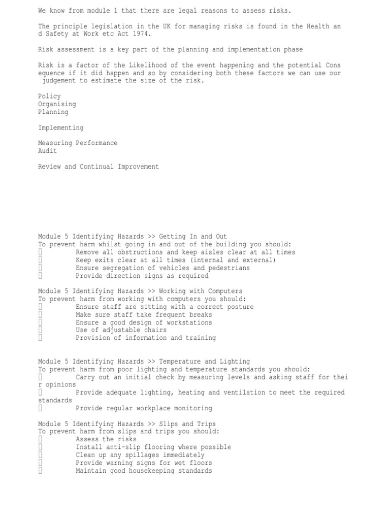 Module 5 Identifying Hazards | Personal Protective Equipment ...