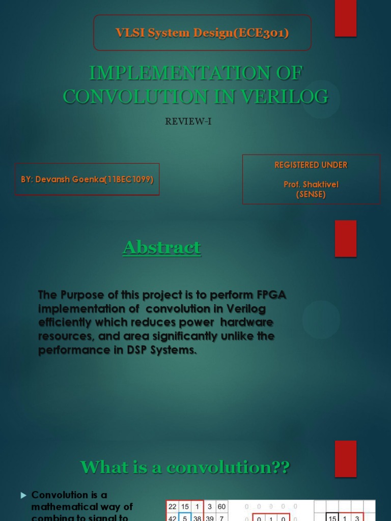 FPGA Implementation of Convolution in Verilog | PDF | Computers ... FPGA Implementation of Convolution in Verilog | PDF | Computers ...