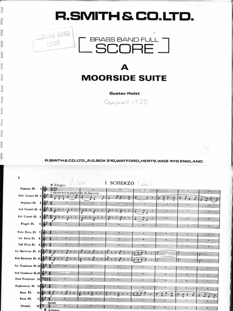 Moorside Suite for Brass Band | PDF | Art