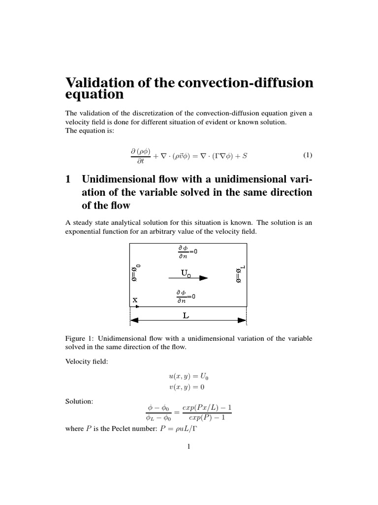 ENGLISH Convection Diffusion Exercices PDF | PDF | Exponential Function ...
