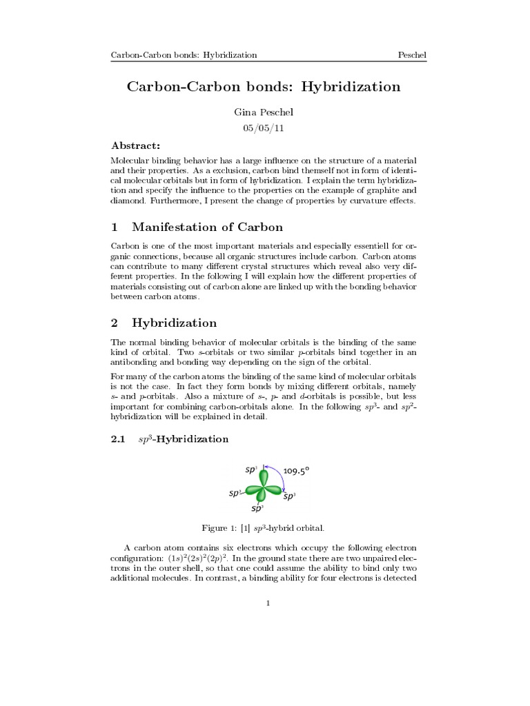 Gina Peschel Handout | PDF | Atomic Orbital | Molecular Orbital