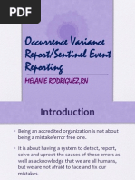 Occurrence Variance Report | PDF | Risk | Hazards