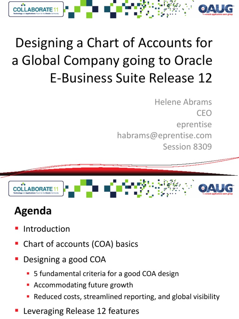 Designing A Chart of Accounts For A Global Company Going To Oracle E ...