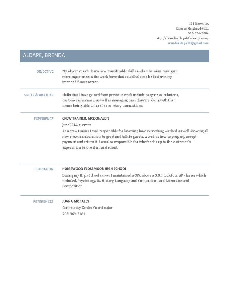 Basic Resume | PDF