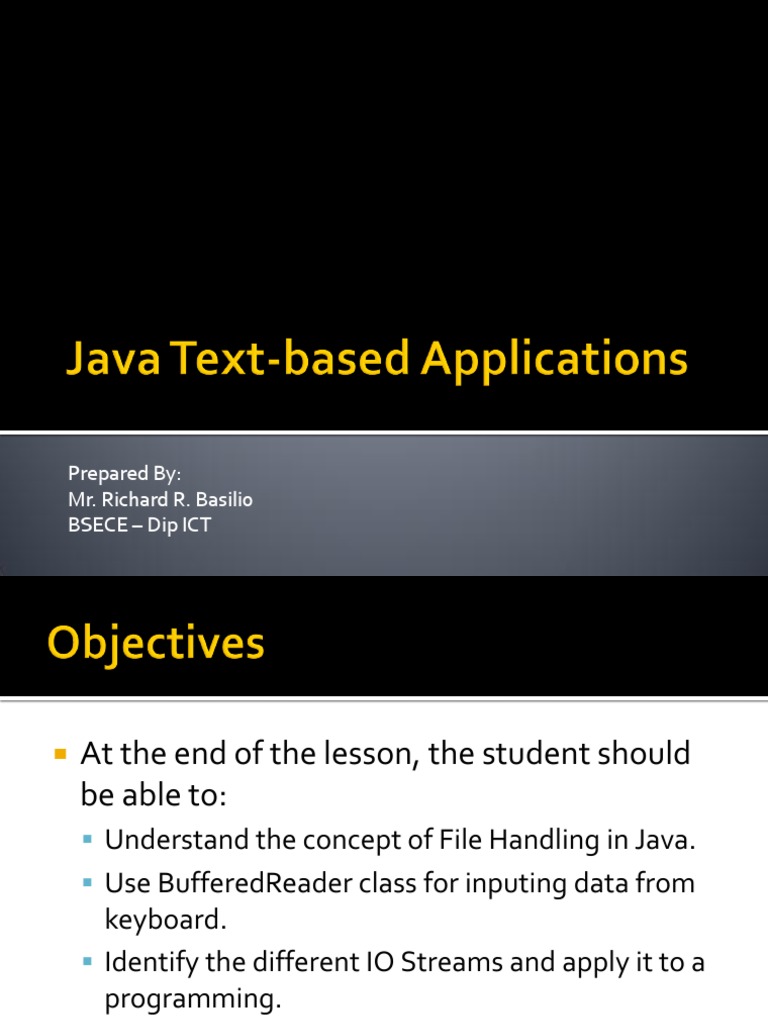 Text-Based Application | PDF | Integer (Computer Science) | Computer File