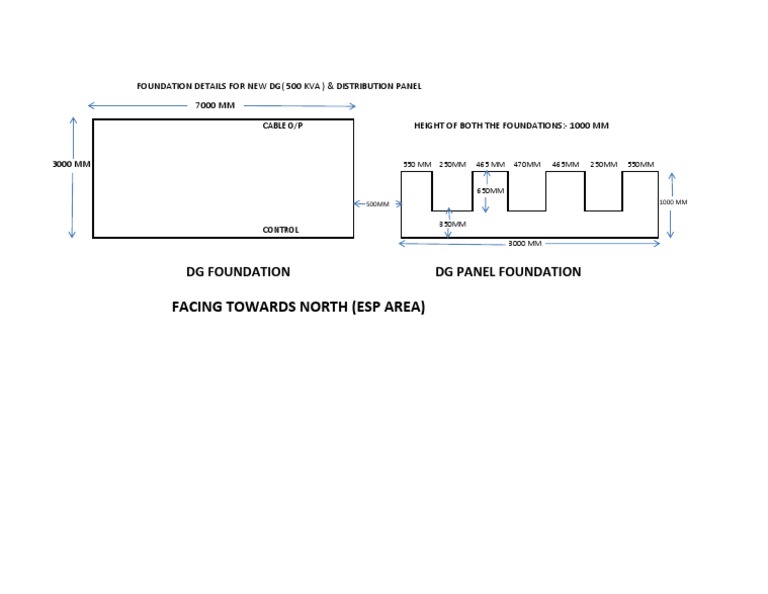 DG and Panel Foundation Specifications | PDF | Technology & Engineering