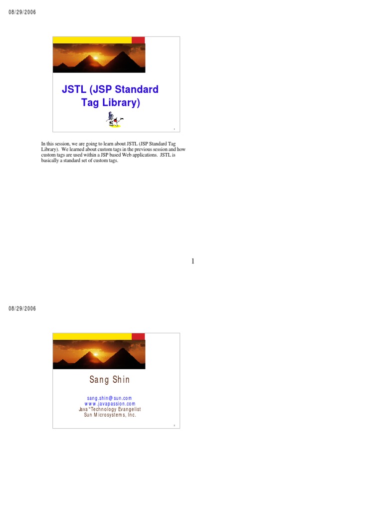JSTL Notlari | PDF