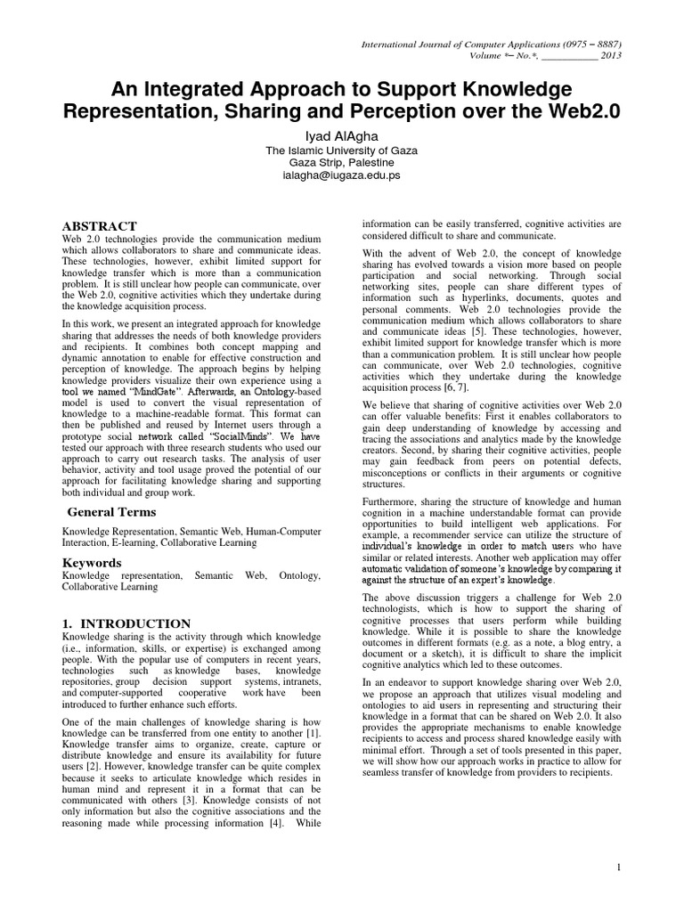 Manuscript Ialagha IJCA PDF | PDF | Ontology (Information Science) | Hyperlink