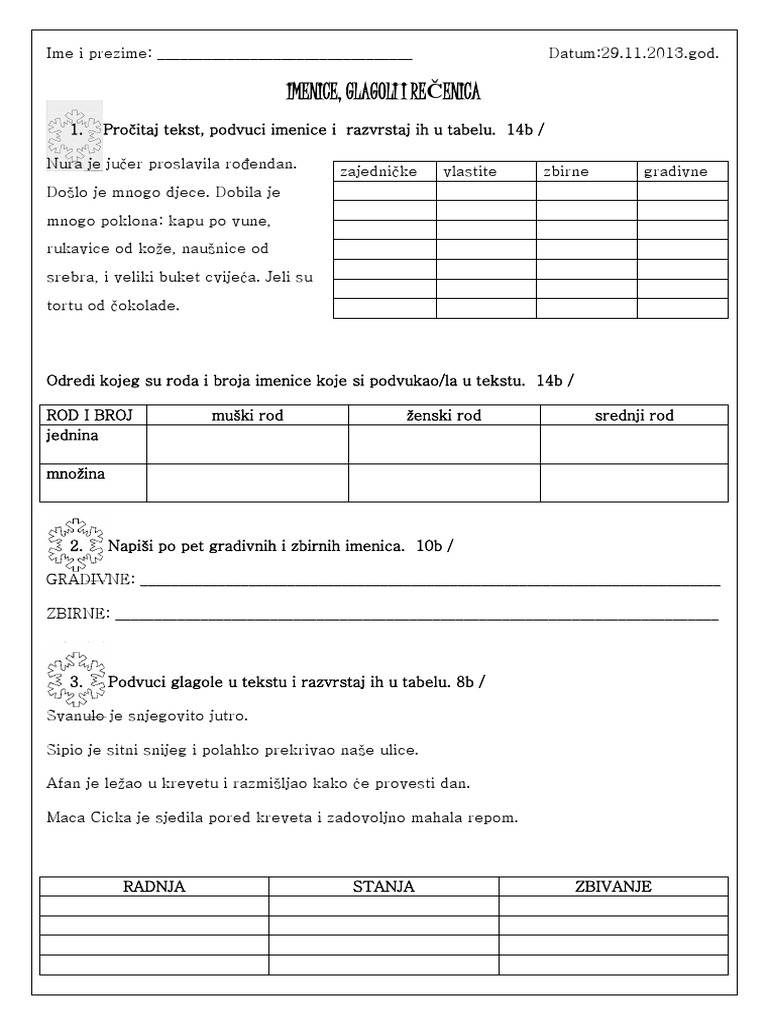 Zbirne I Gradivne Imenice | PDF