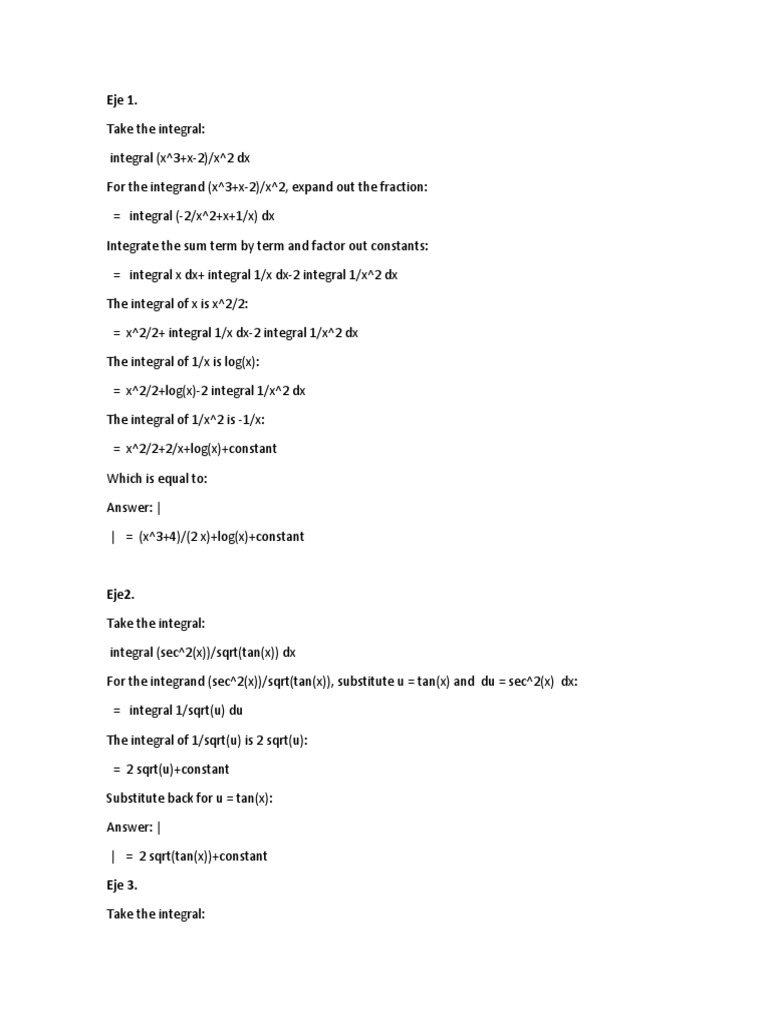 Ejercicios Resueltos | PDF | Integral | Seno