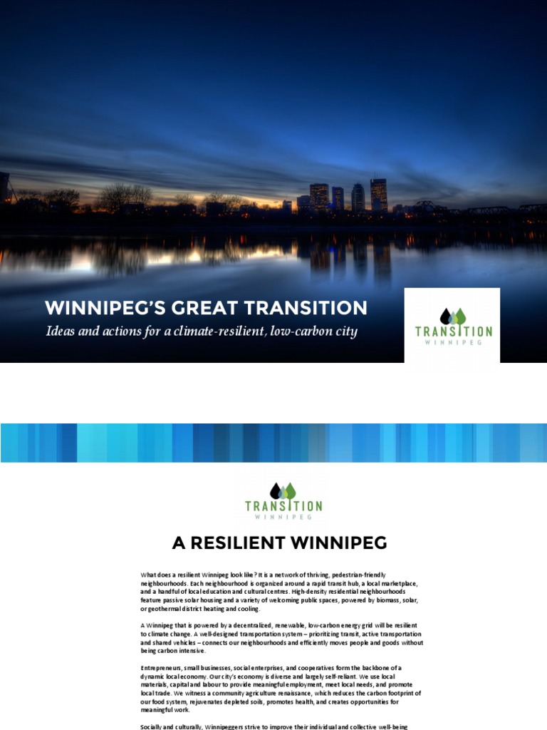 Resilient Winnipeg: Climate Action Plan | PDF | Urban Agriculture | Low ...