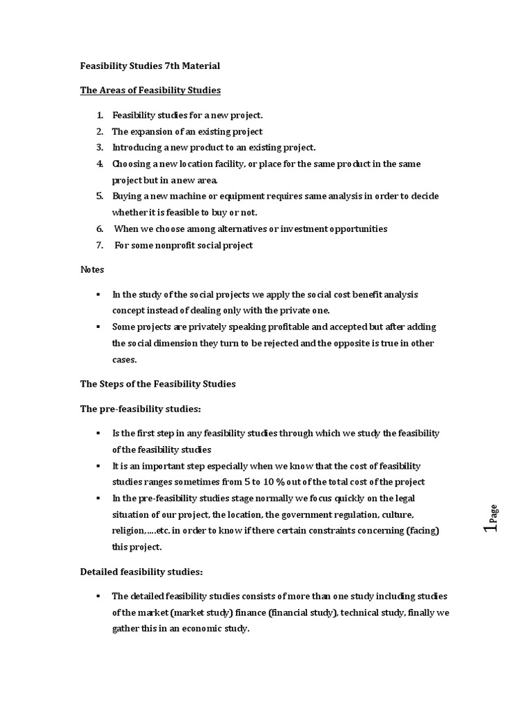Feasibility Studies 7th Material | PDF | Feasibility Study | Demand