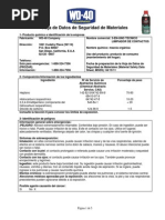 WD 40 Aerosol | PDF | Carbón | Toxicidad